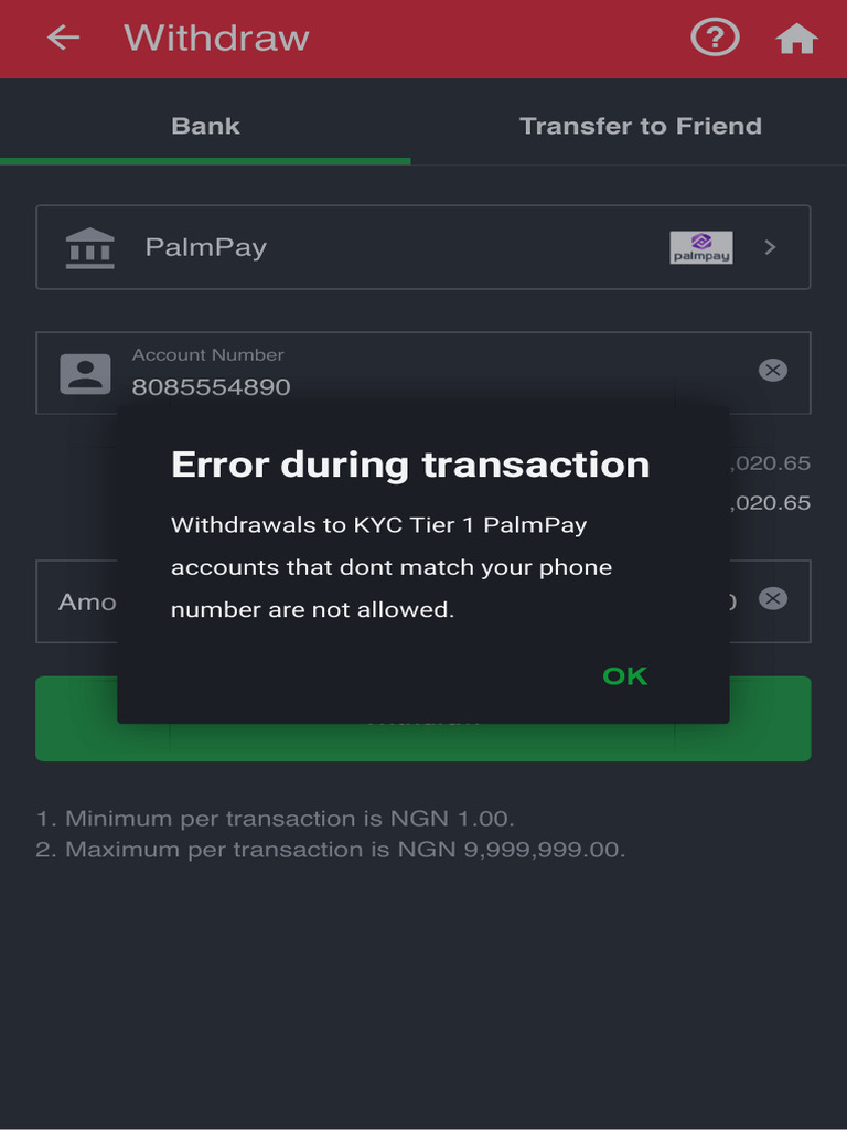 Withdraw SportyBet | PDF