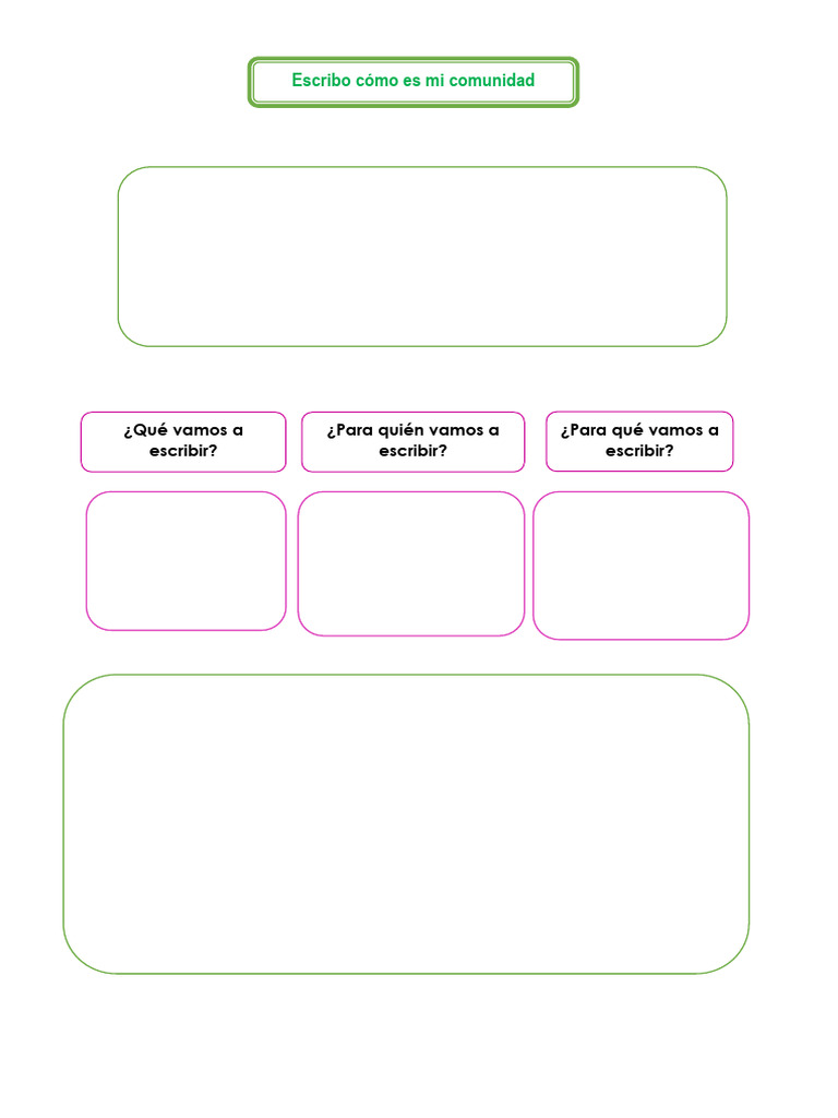 FICHA Escribo Cómo Es Mi Comunidad | PDF
