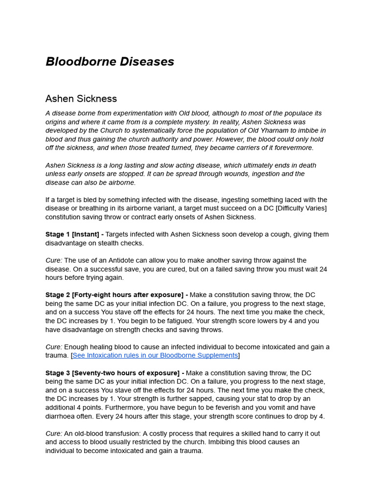 Bloodborne Diseases | PDF