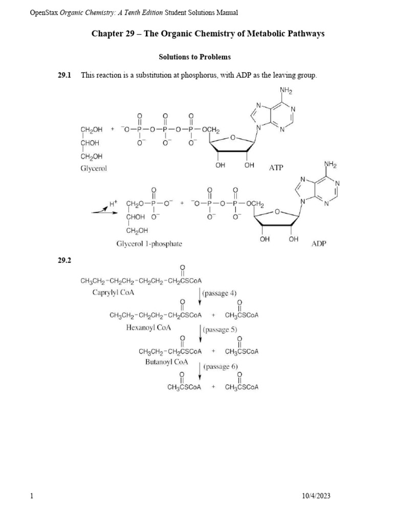 OrganicChemistry10e SSM Ch29 | PDF