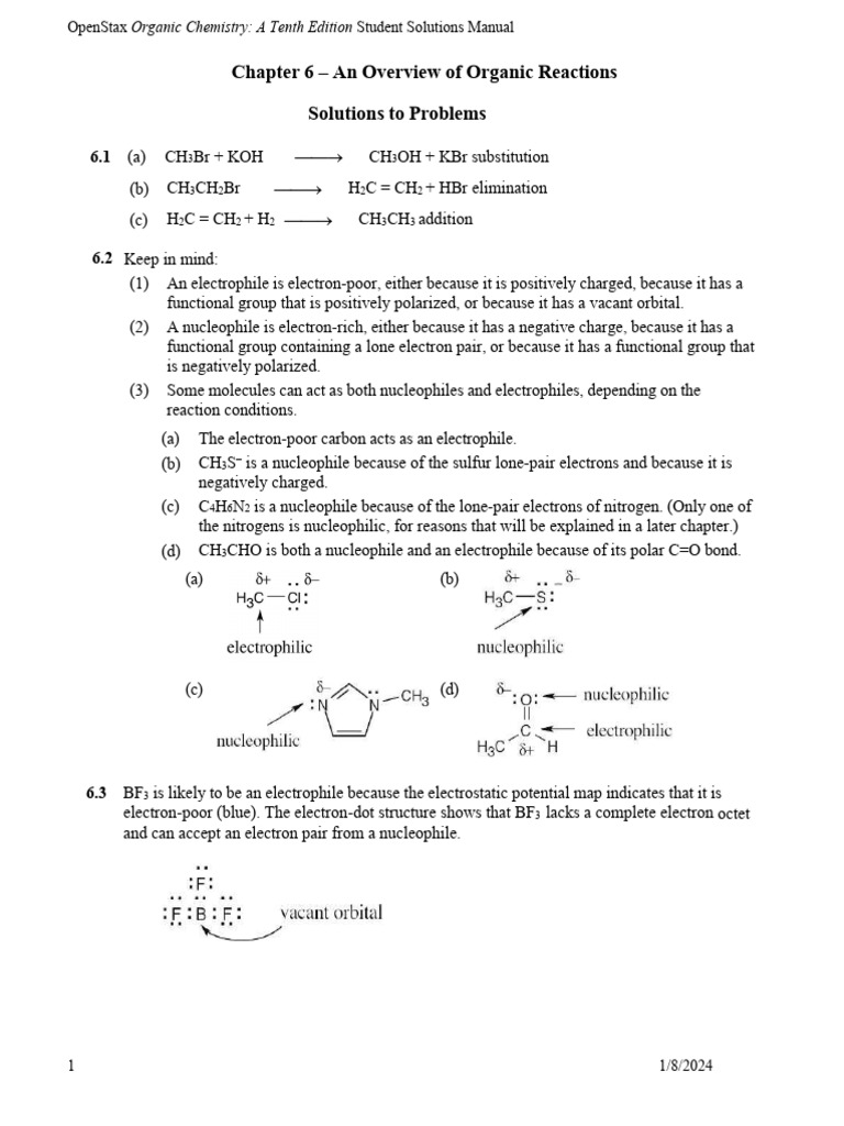 OrganicChemistry10e SSM Ch06 | PDF