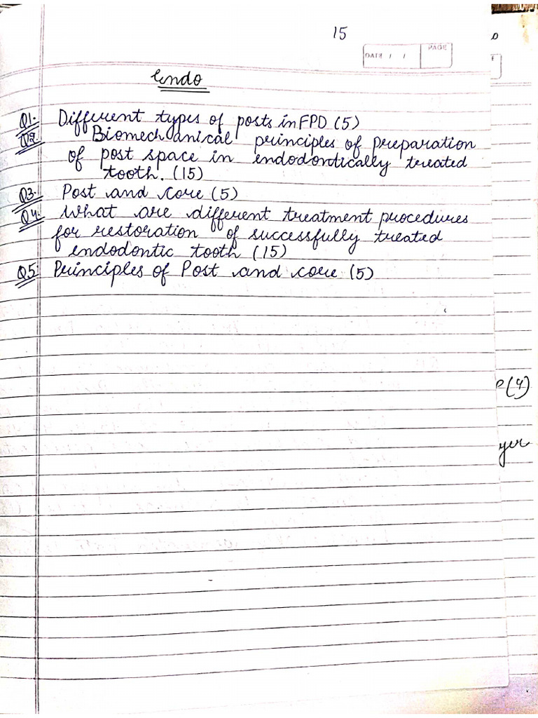 Endo, Operative Final Year | PDF