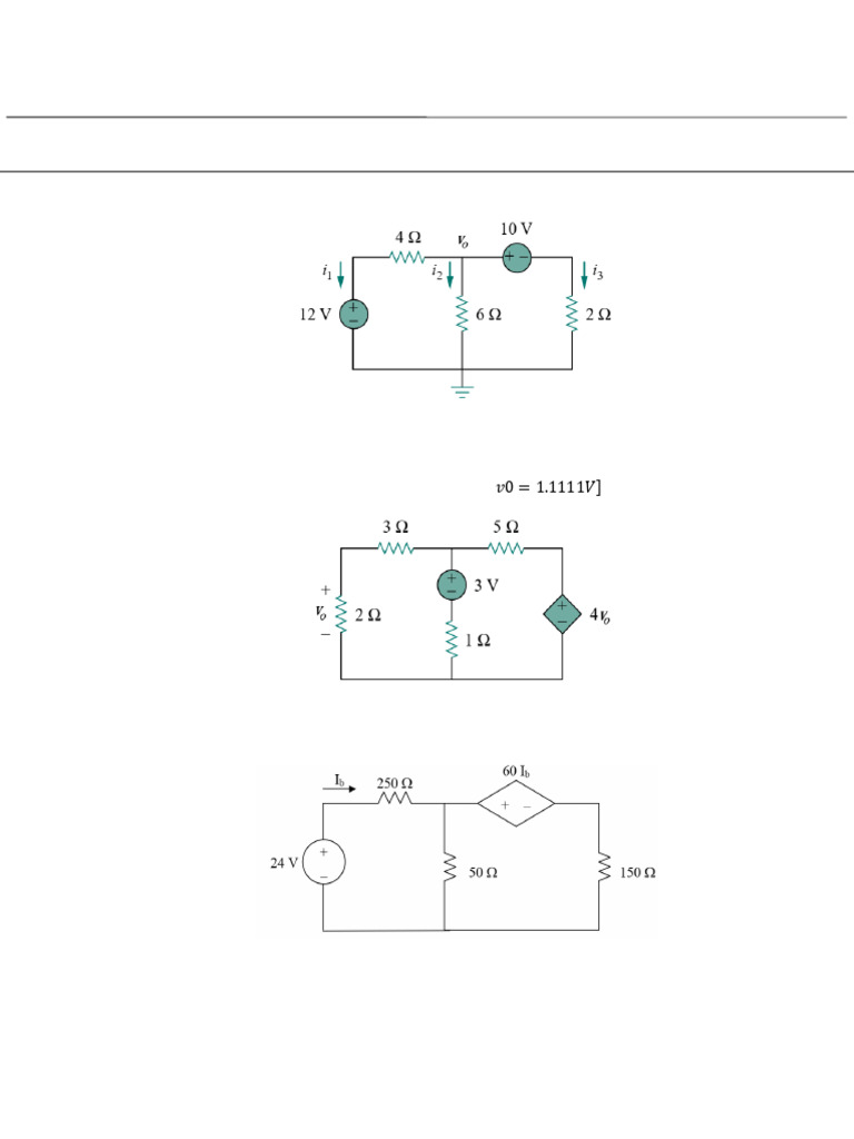 Tutorial Sheet_4 (Node Analysis) | PDF