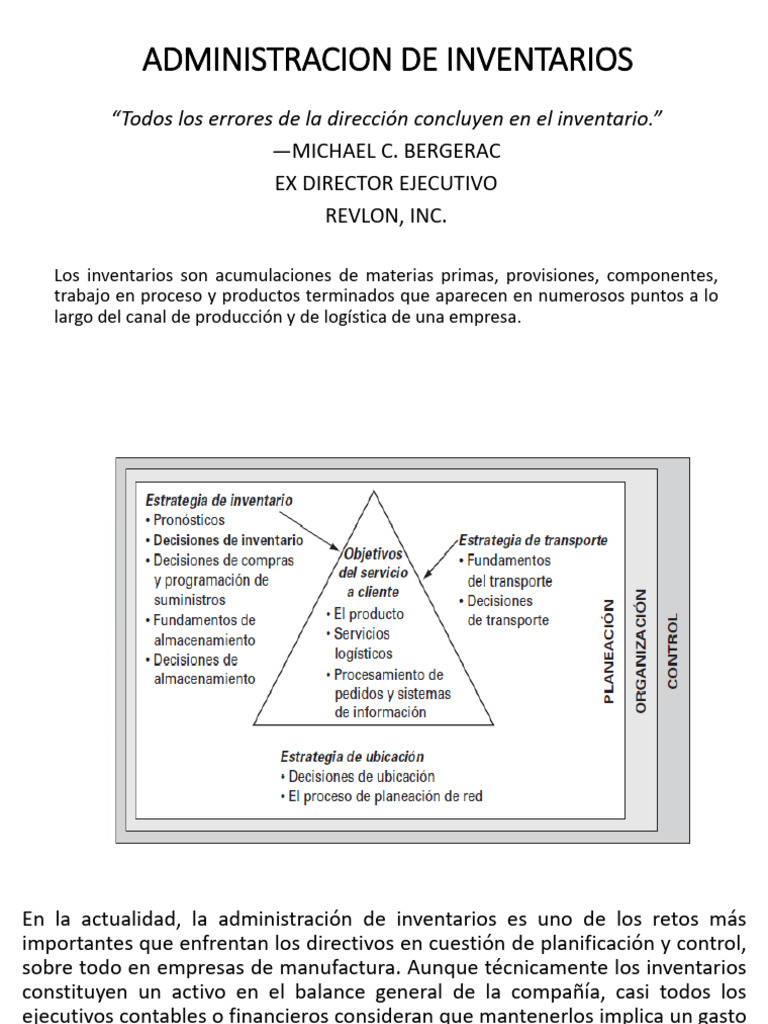 10 Administración de Inventarios | PDF | Lean Manufacturing | Negocios