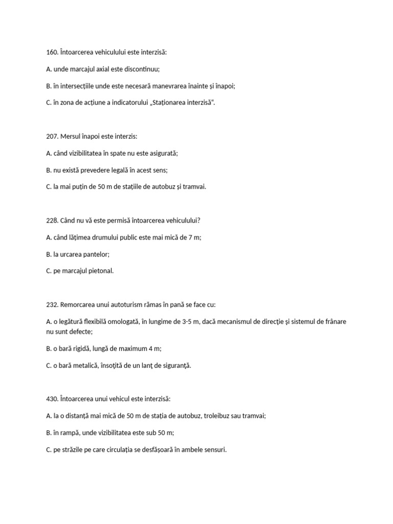 7 - Reguli Referitoare La Manevre | PDF