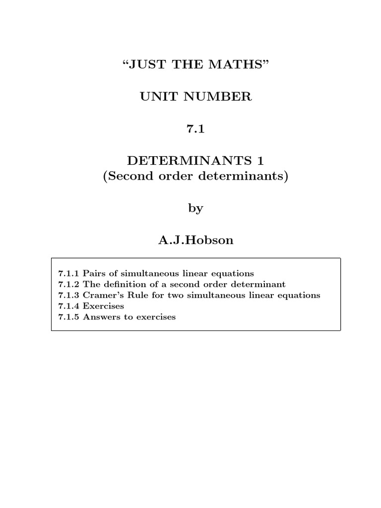 Binder7 DETERMINANTS | PDF