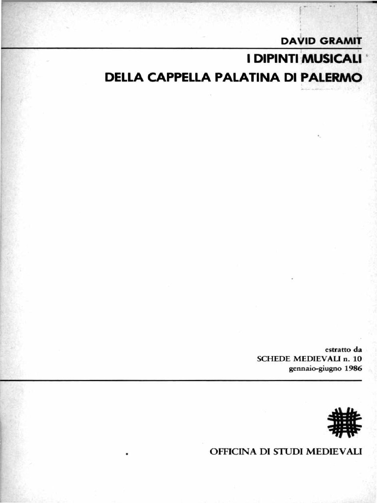 I Dipinti Musicali Della Cappella Palati - David Gramit | PDF