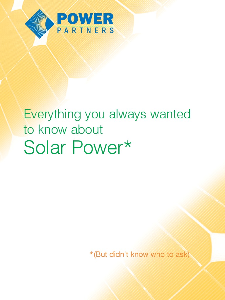 Everything About Solar Power | PDF | Photovoltaics | Photovoltaic System