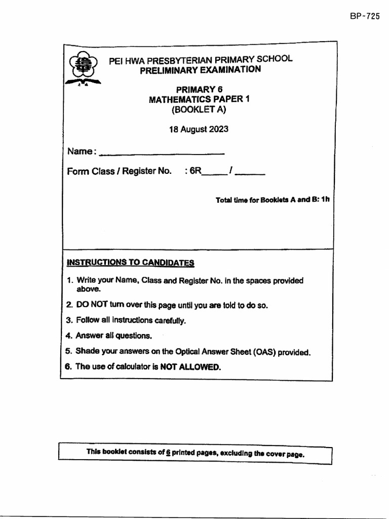 P6_Maths_2023_SA2_Peihwa (1) | PDF