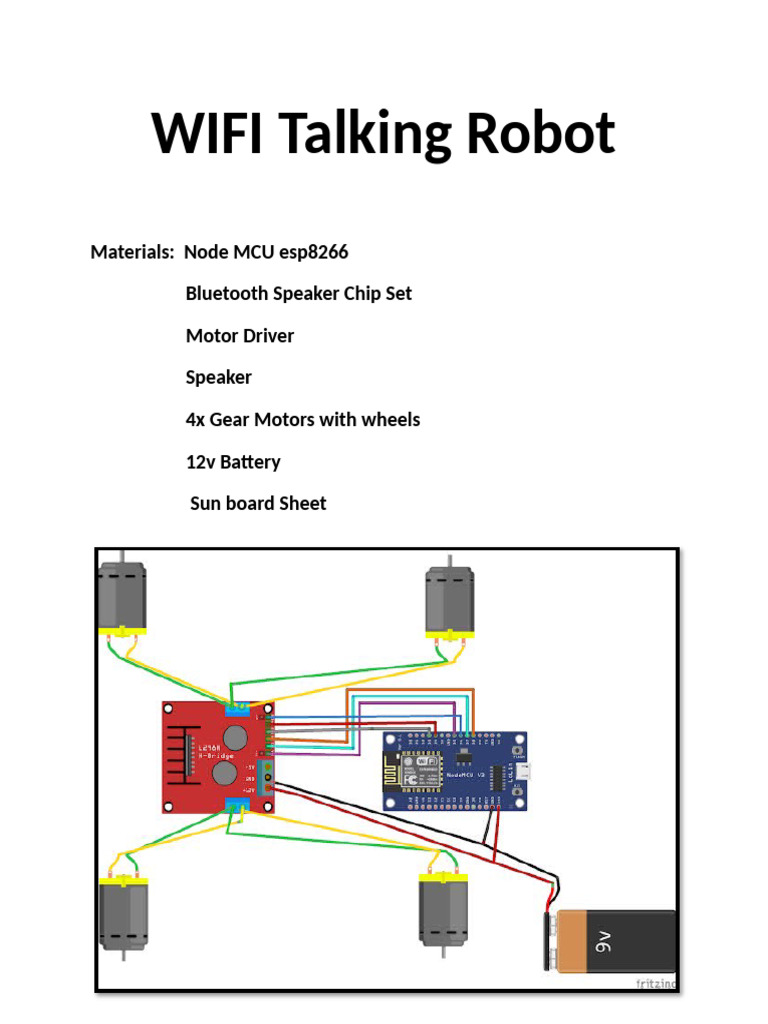 WIFI Talking Robot | PDF