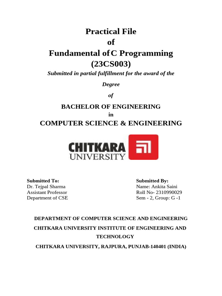 C Programming 3 | PDF