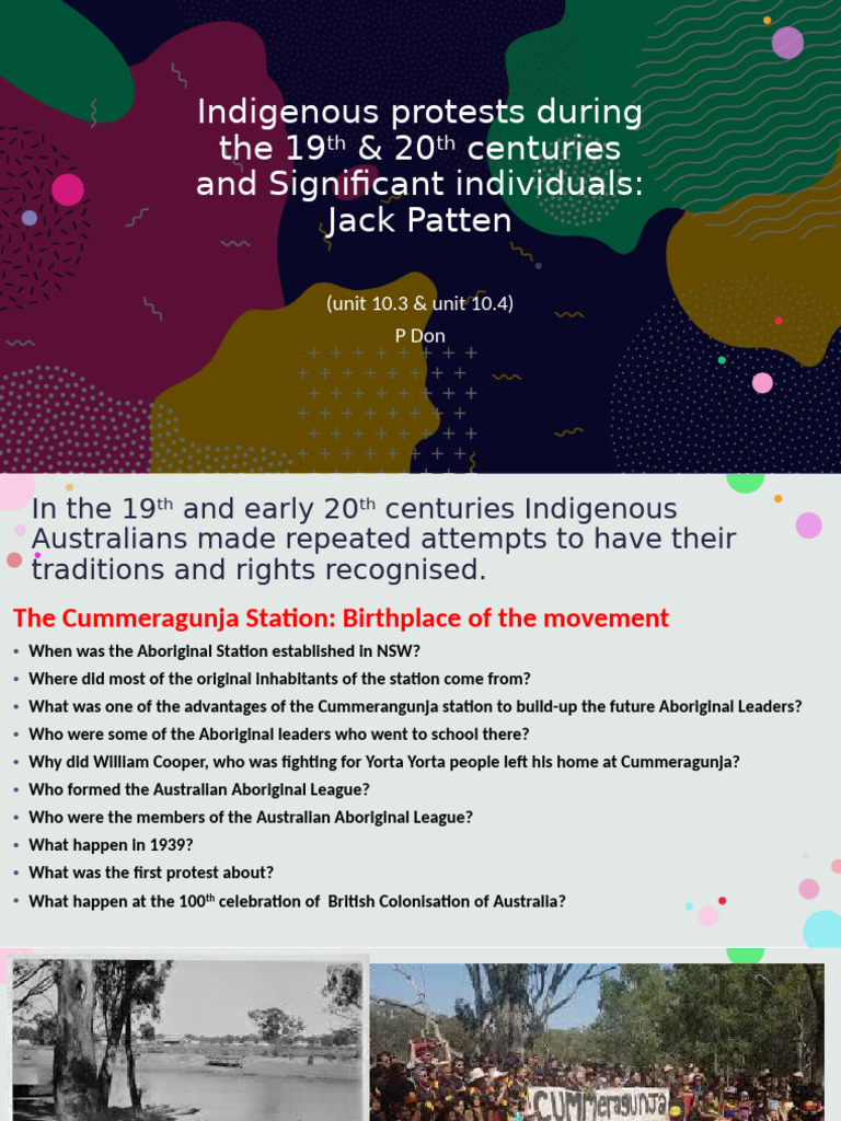 Indigenous Protests During The 19th & 20th Centuries | PDF