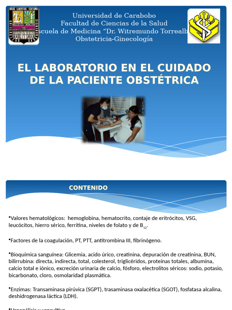 Laboratorios en Obstetricia | PDF