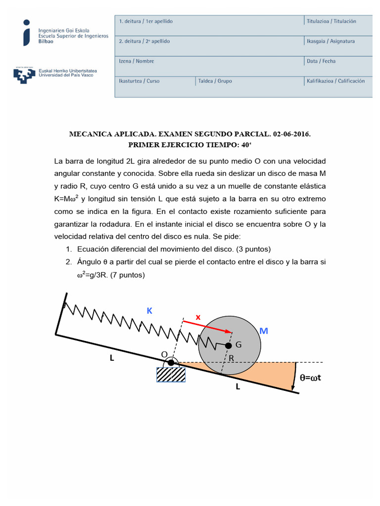 2016 2JUNIO Mecanica Aplicada | PDF