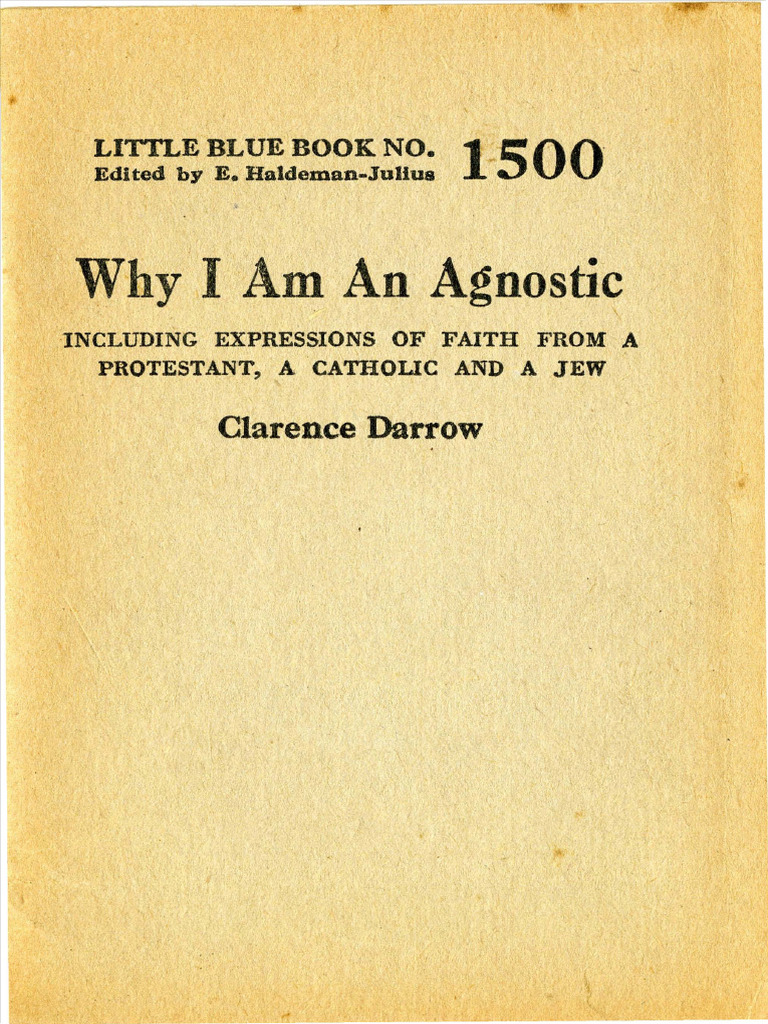 Why I Am Agnostic | PDF