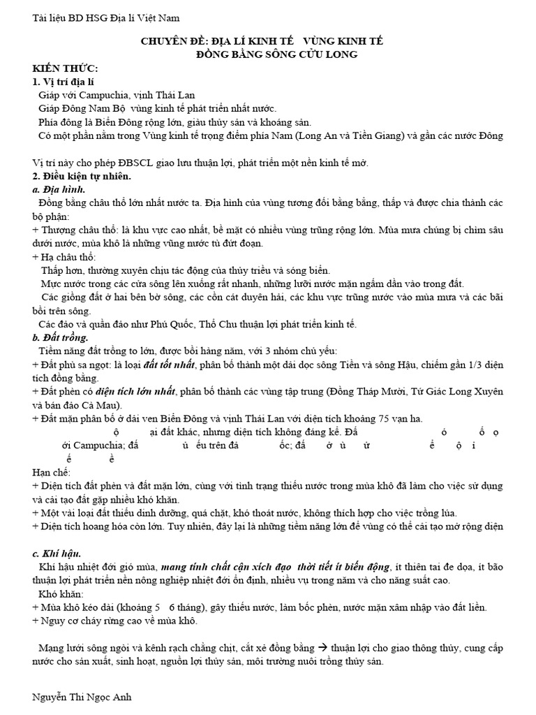 Dong Bang Song Cuu Long | PDF