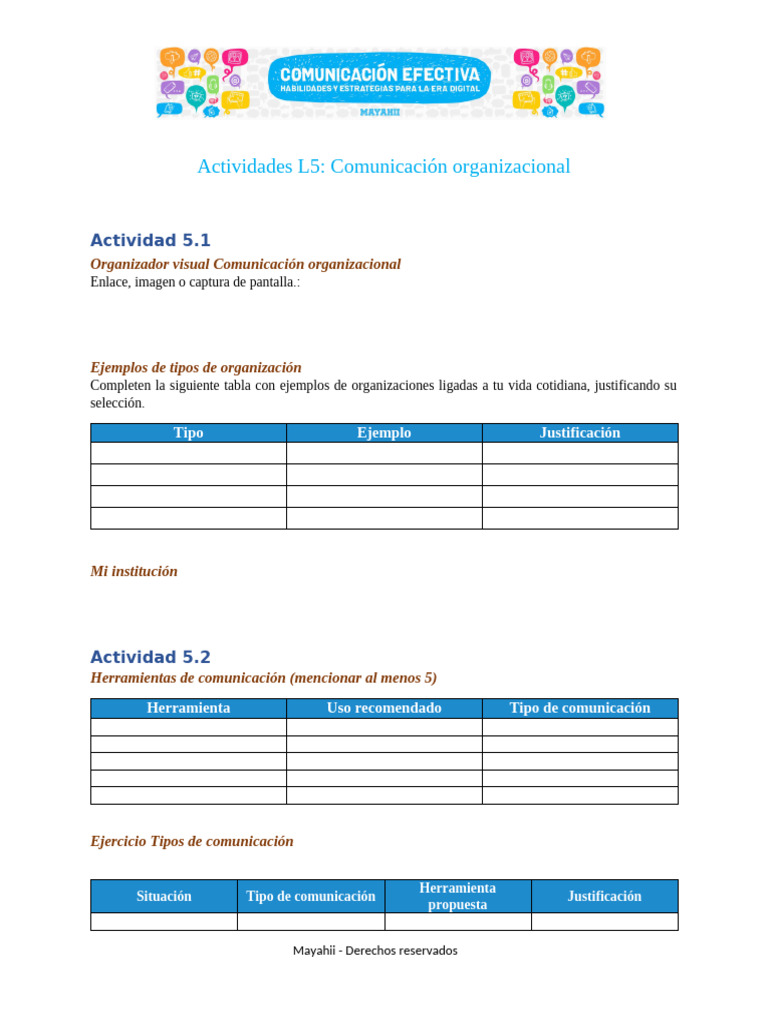 CE B2L5 Comunicacion Organizacional | PDF