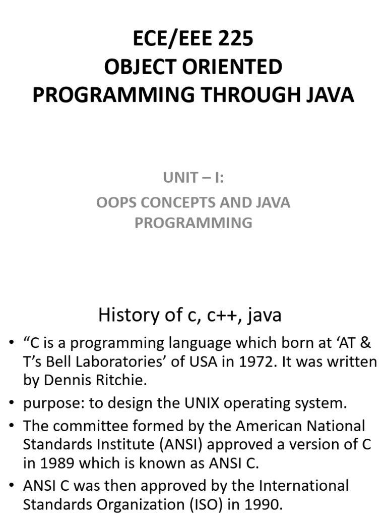 Unit1 Java | PDF