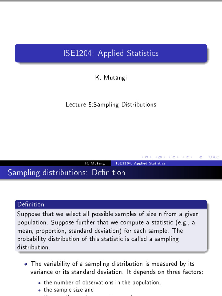 ISE1204 Lecture5 | PDF