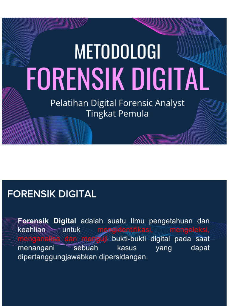 A.1. Metodologi Forensik Digital | PDF
