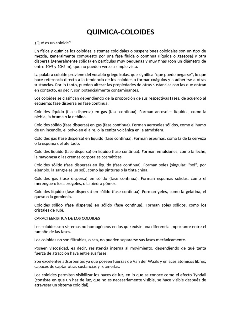 FORMULAS DE QUIMICA | PDF