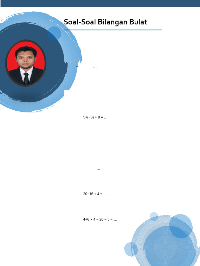 Soal-Soal Bilangan Bulat | PDF