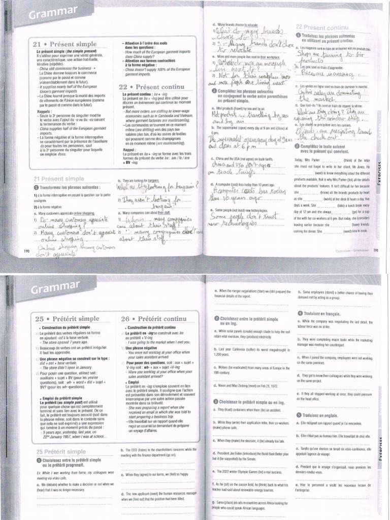 Anglais - Grammar 01 | PDF