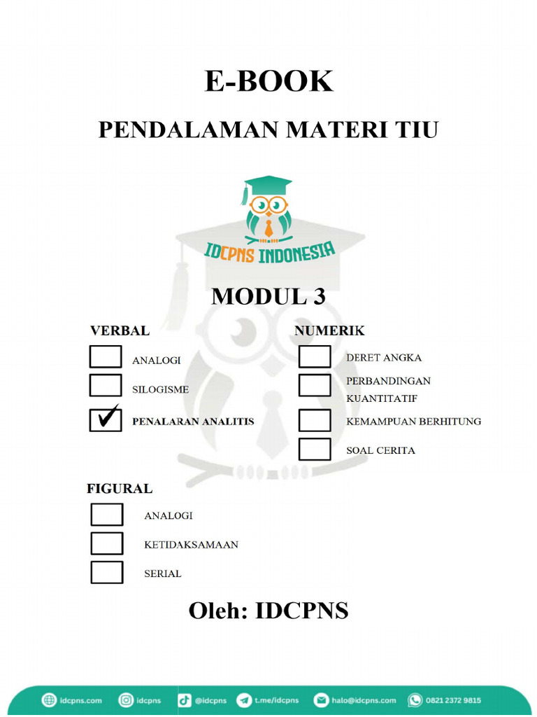 1722145462-Modul 3 (Tiu) - Penalaran Analitis | PDF