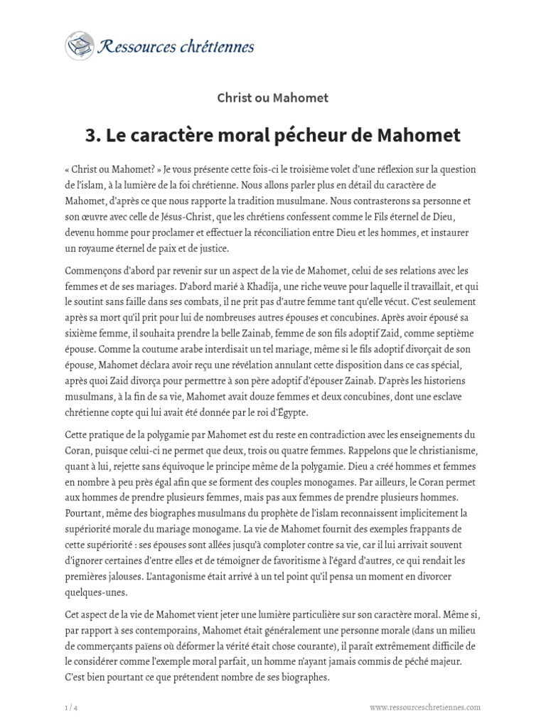 Christ_ou_Mahomet_3_Le_caractère_moral_pécheur_de_Mahomet_Éric_Kayayan ...