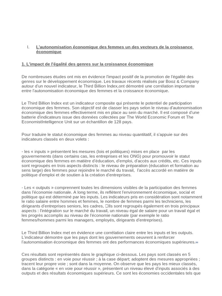 PROJET 4 The Third Million Promouvoir La Participation Des Populations ...