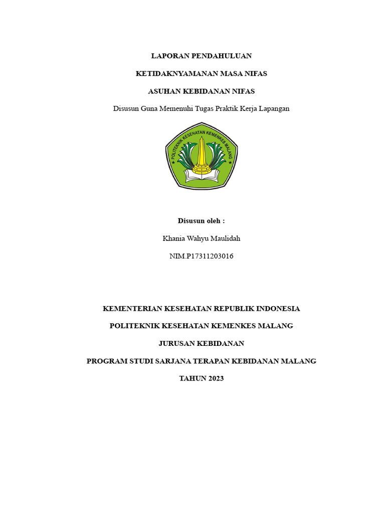 LP Masa Nifas | PDF