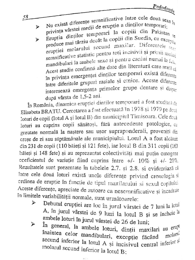 Din 231 de Copii (110 Băieţi Și 121 Fete), Iar Lotul! B Din 311 Copii ...
