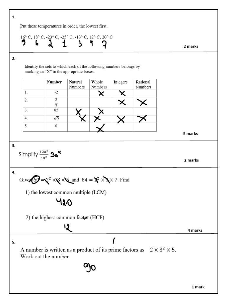 Grade 6 Summer Task_1 | PDF