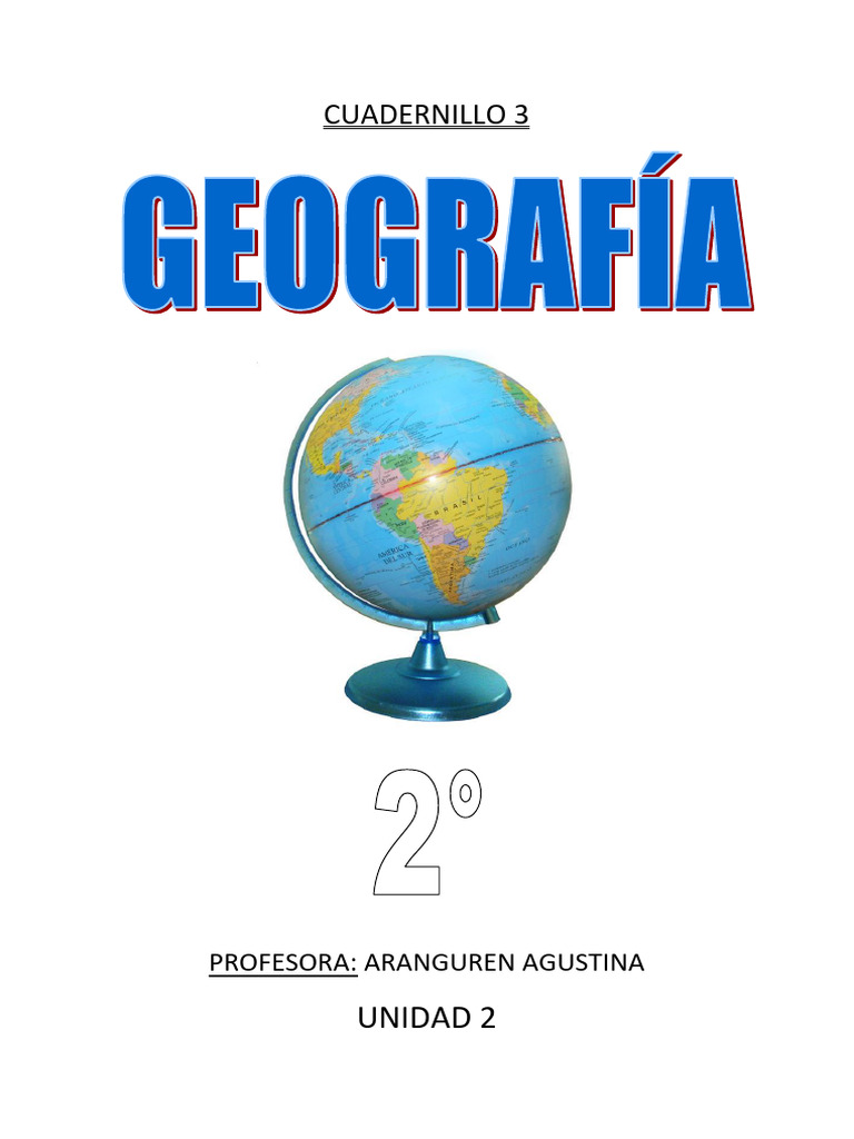 Cuadernillo 3-Geografía 2do Año | PDF