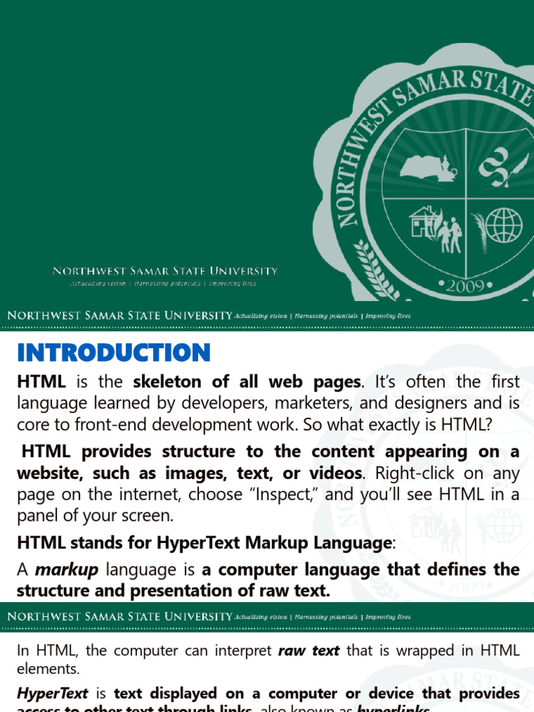 Introduction-to-HTML | PDF