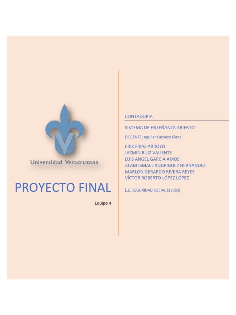 Proyecto Final Equipo 4 | PDF