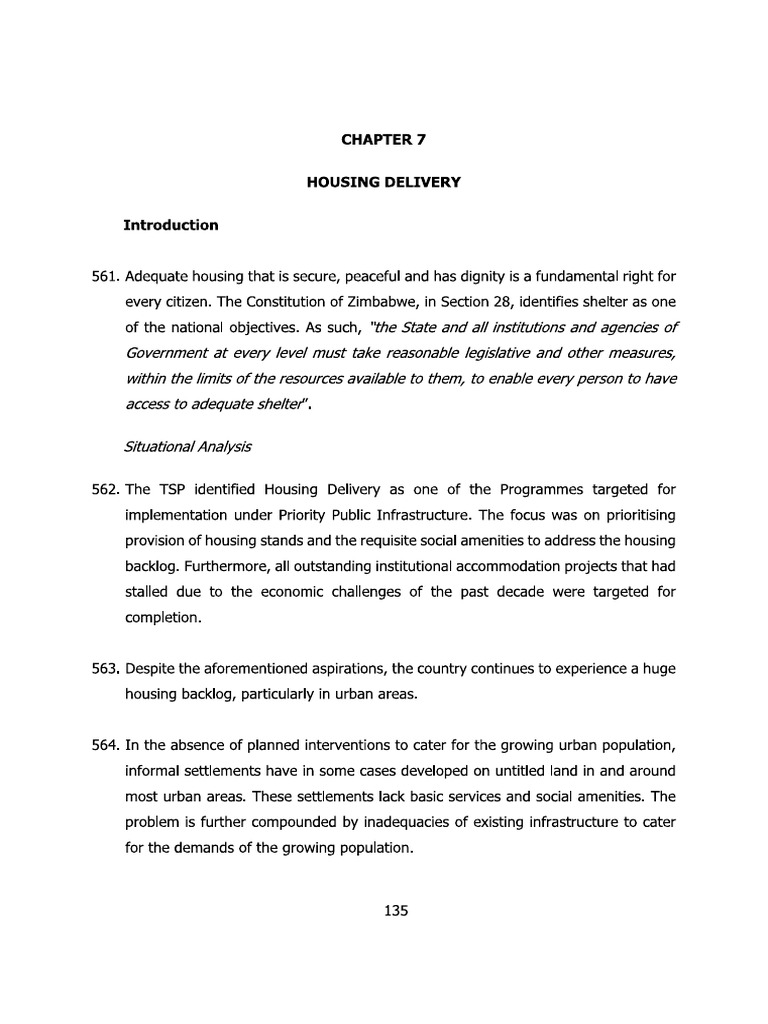 Chapter 7 - National Development Strategy 1 - 2021 - 2025 GOZ | PDF