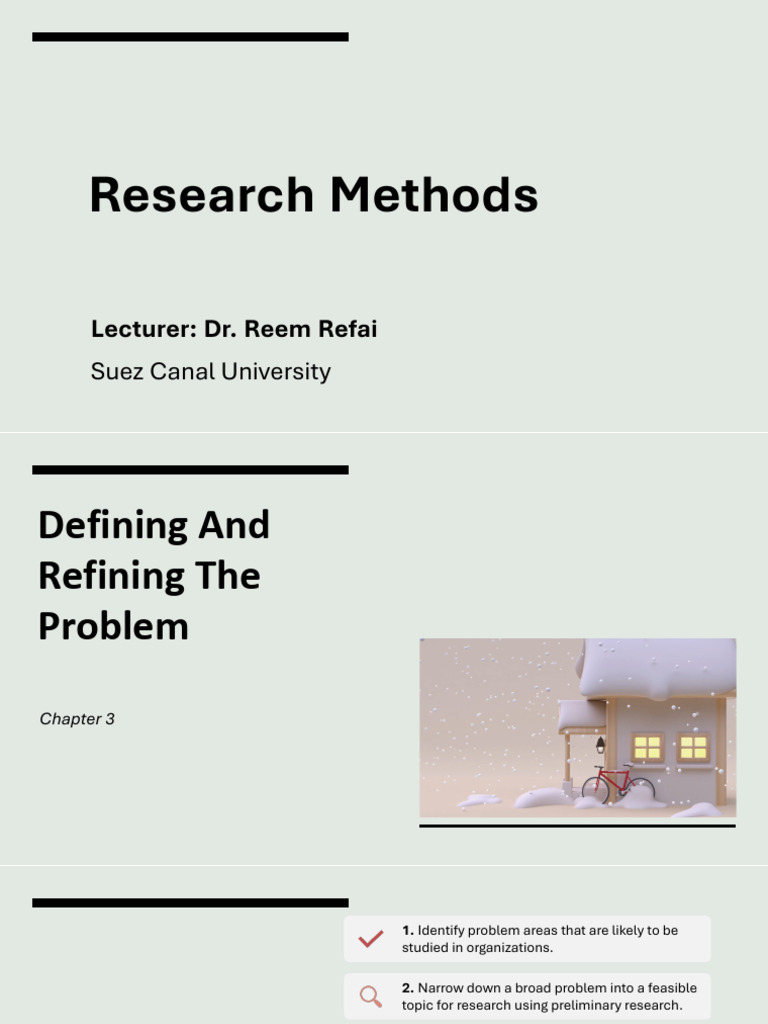 Ch.3 Defining and Refining The Problem | PDF
