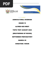 Grade 11 Life Sciences Baseline Test | PDF | Cell (Biology) | Eukaryotes