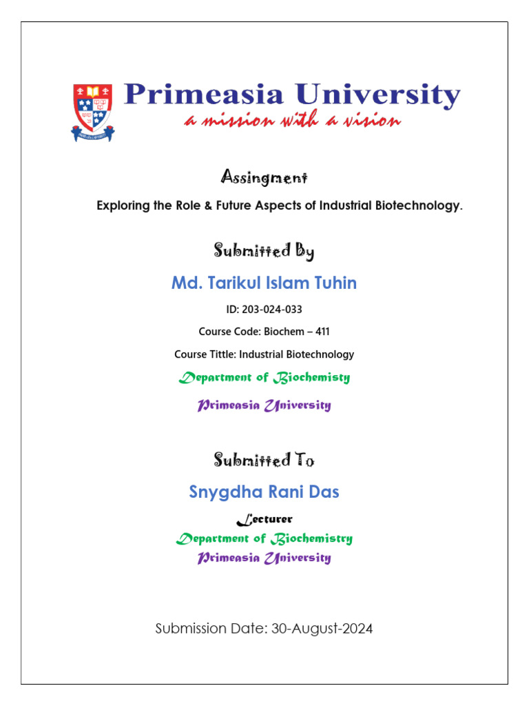 Md. Tarikul Islam Tuhin: Assingment | PDF