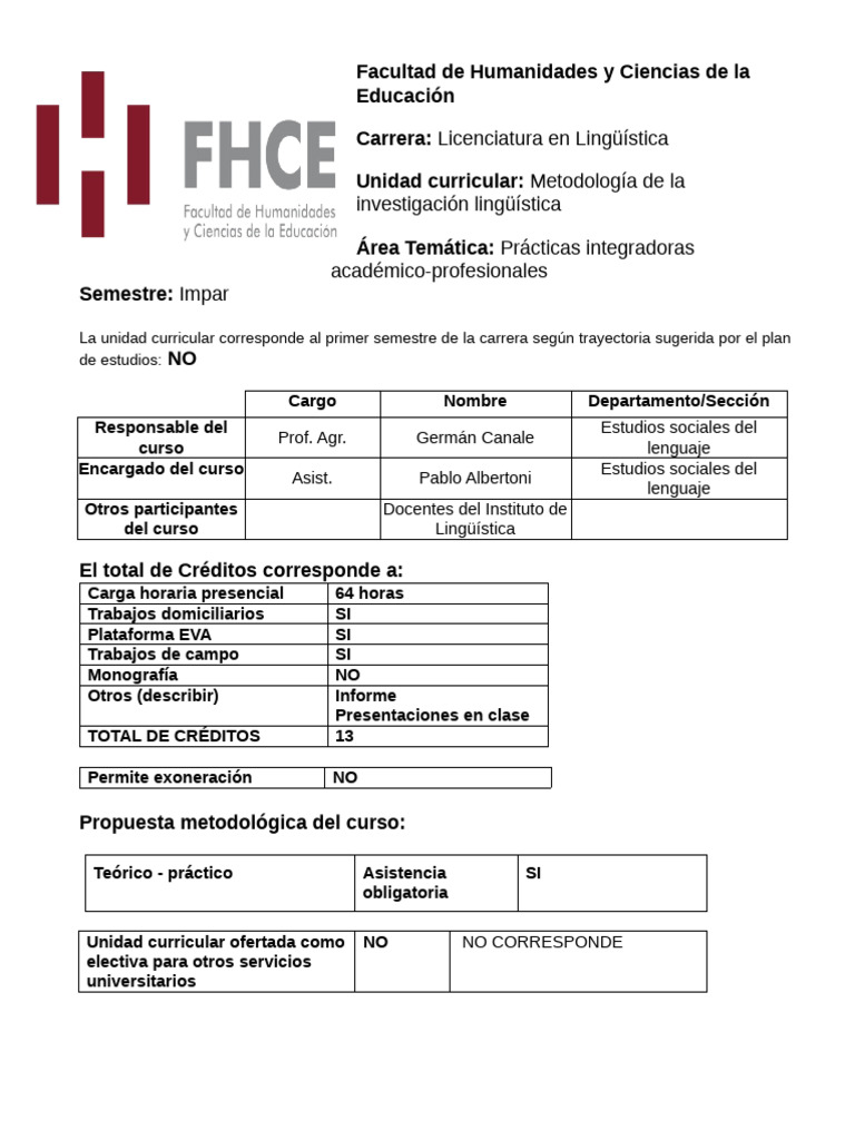 Metodologia de La Inv Linguistica | PDF
