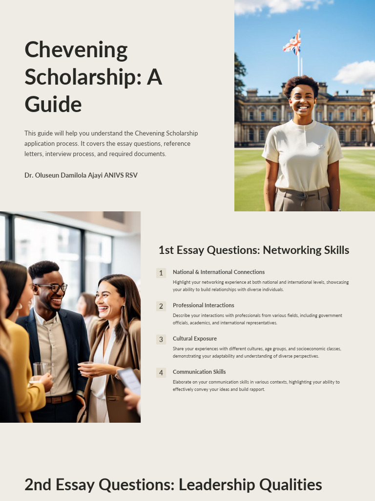 Chevening Scholarship 1722935681 | PDF