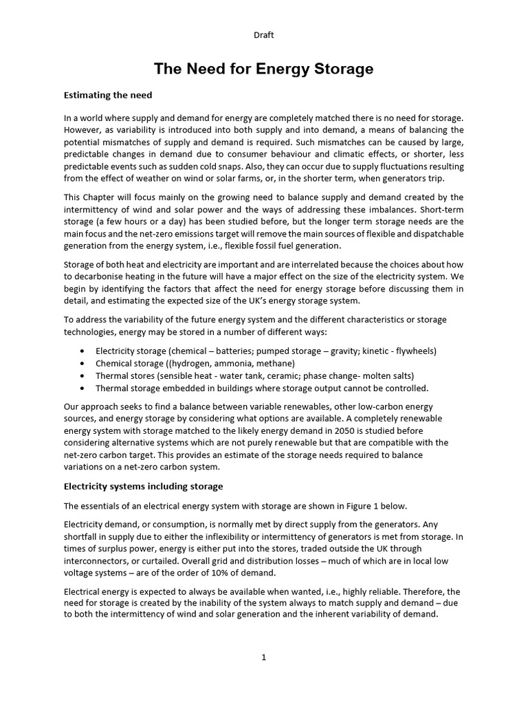 ESD Lecture Notes | PDF | Energy Storage | Rechargeable Battery