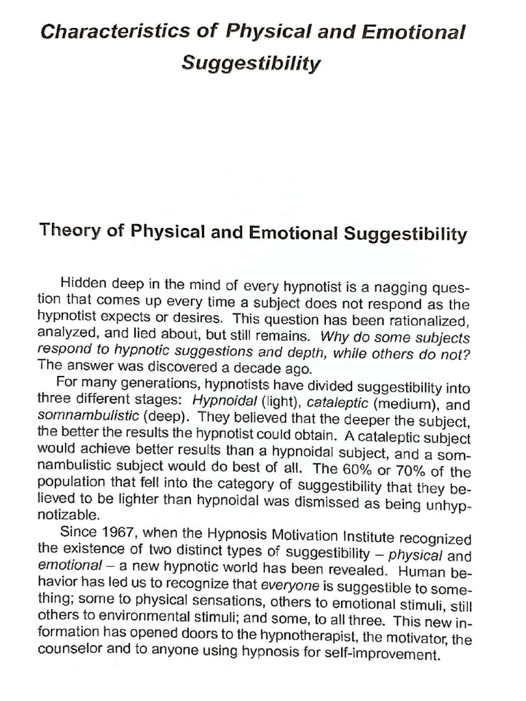 1 Advance Hypnosis Chapter 2 1 Pdf