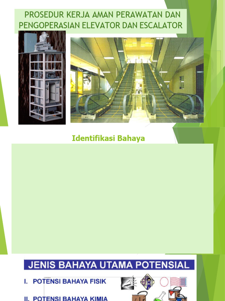 Prosedur Kerja Aman Perawatan Dan Pengoperasian Elevator Final | PDF