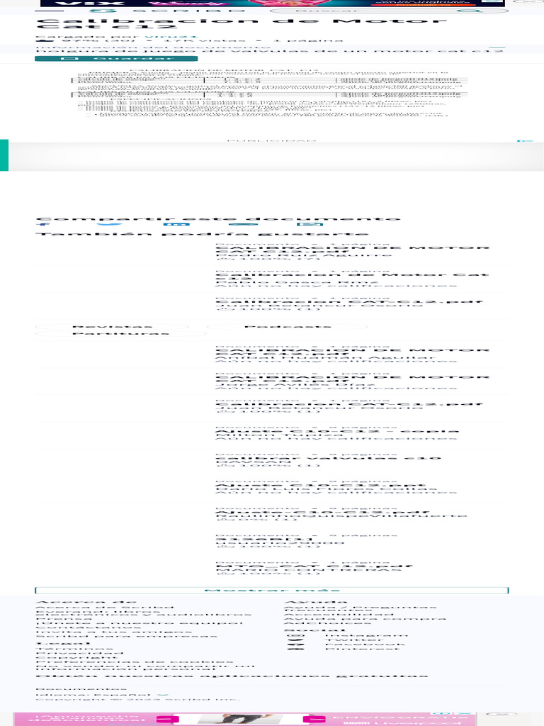 Calibracion de Motor Cat c12 PDF | PDF
