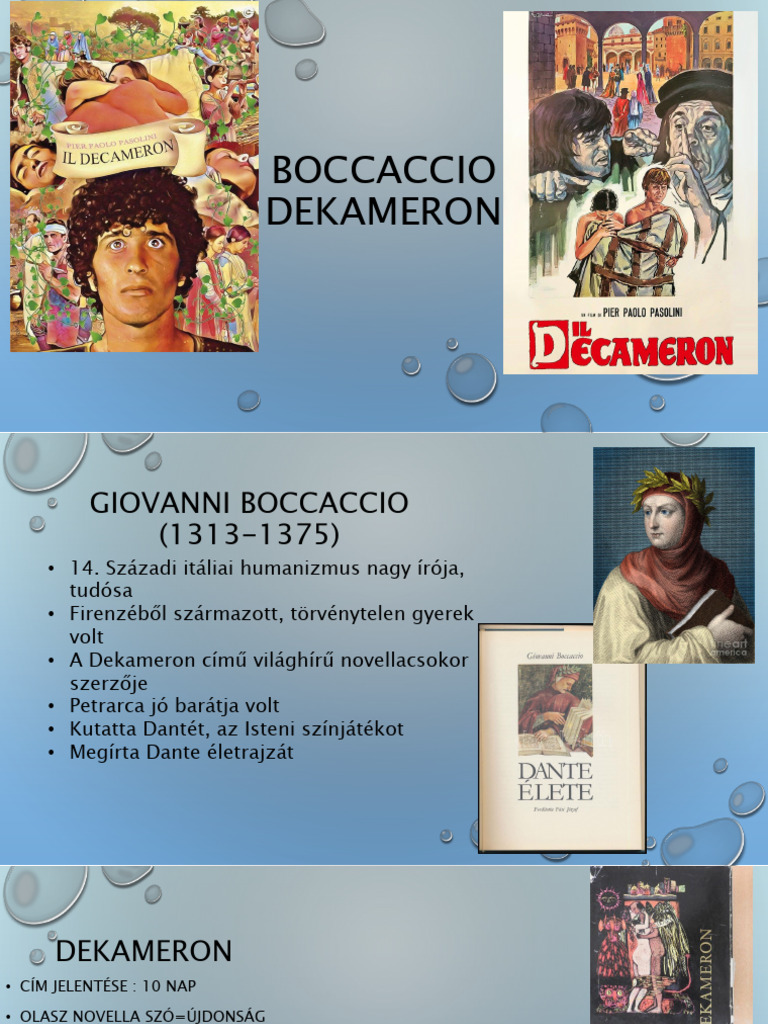 BOCCACCIO Dekameron | PDF