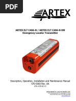 ARTEX ELT C406-N, C406-N HM Description, Operation, Installation and ...