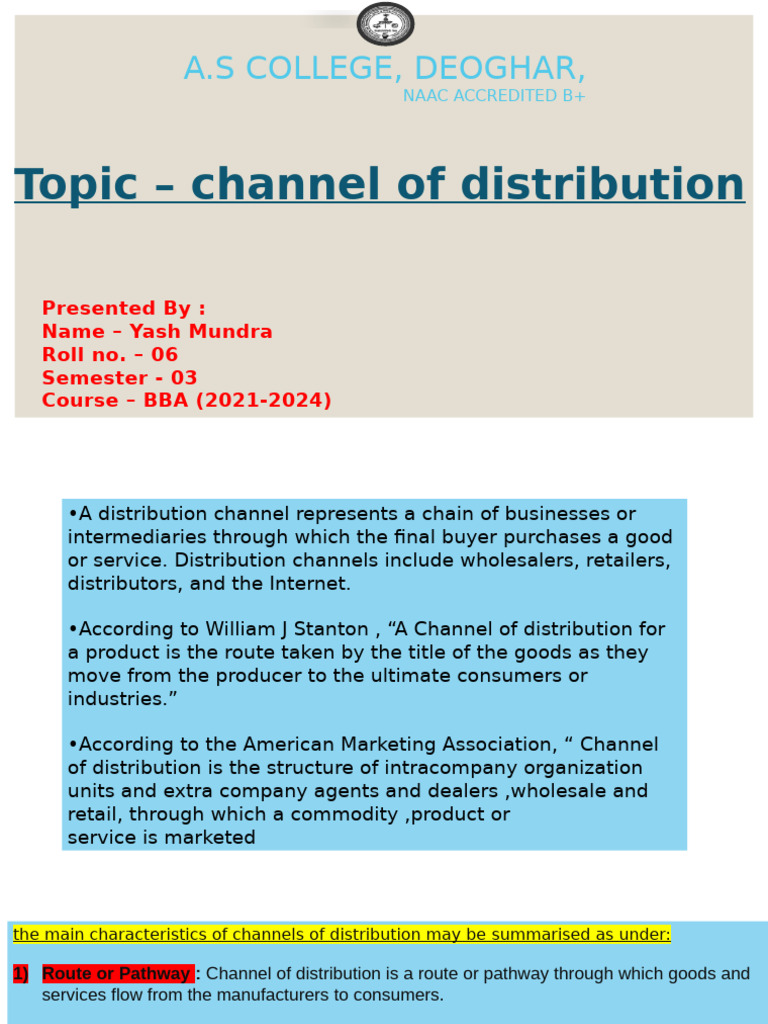 Level of Function of Channeal | PDF