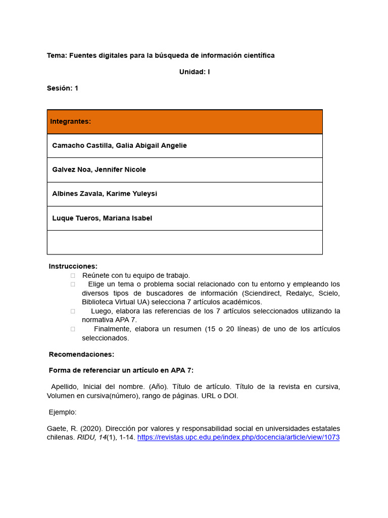 Tema - Fuentes Digitales para La Búsqueda de Información Científica ...